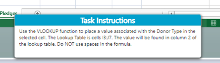 Solved Task InstructionsUse the VLOOKUP function to place a | Chegg.com