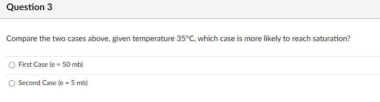 Solved Compare the two cases above, given temperature 35∘C, | Chegg.com