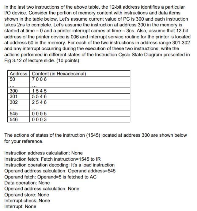Solved 1. Consider the characteristic of the hypothetical | Chegg.com