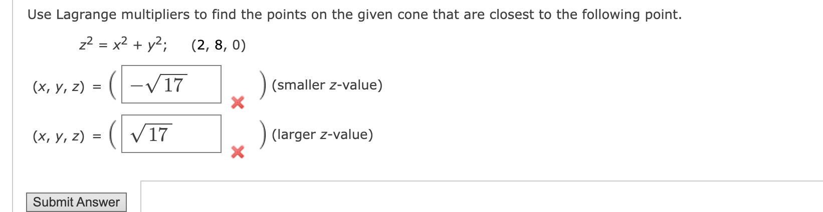 Solved Use Lagrange multipliers to find the points on the | Chegg.com
