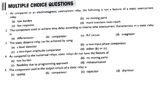 Solved is MULTIPLE CHOICE QUESTIONS I As compared to an | Chegg.com