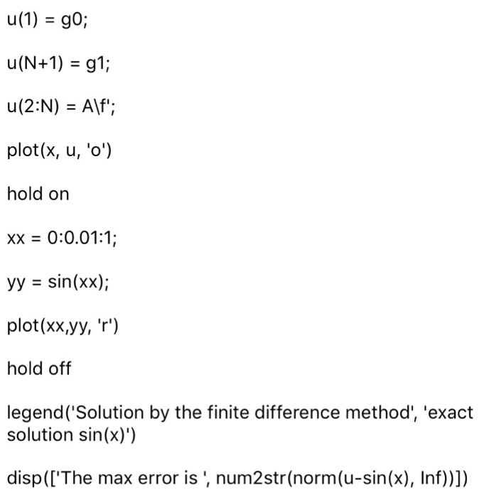 Solved On matlab, use the code below to answer the question. | Chegg.com