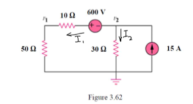 Solved For the circuit given below, use the branch current | Chegg.com