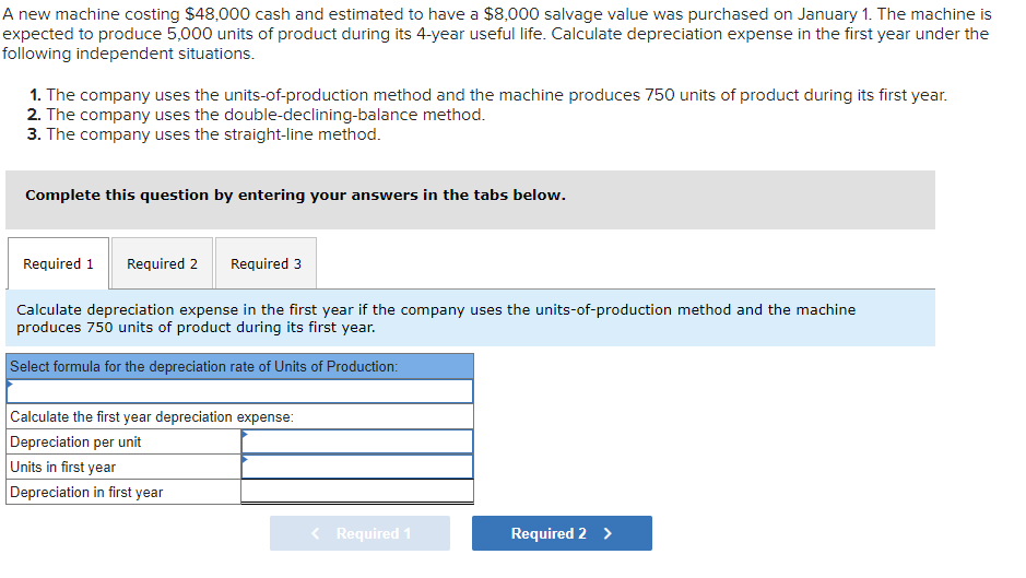 Solved A new machine costing $48,000 ﻿cash and estimated to | Chegg.com