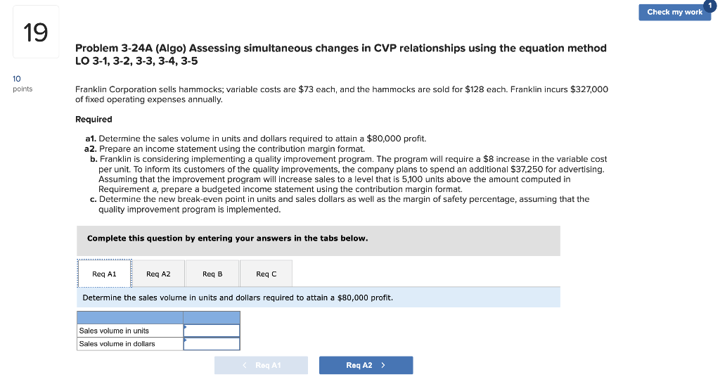 Solved Problem 3-24A (Algo) Assessing simultaneous changes | Chegg.com