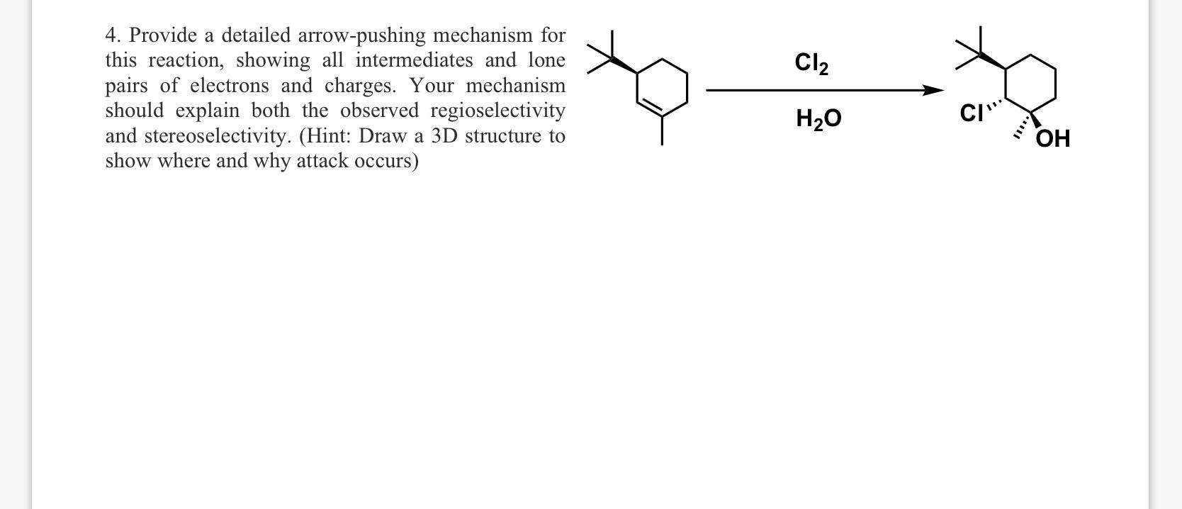 Solved 4. Provide a detailed arrow-pushing mechanism for | Chegg.com