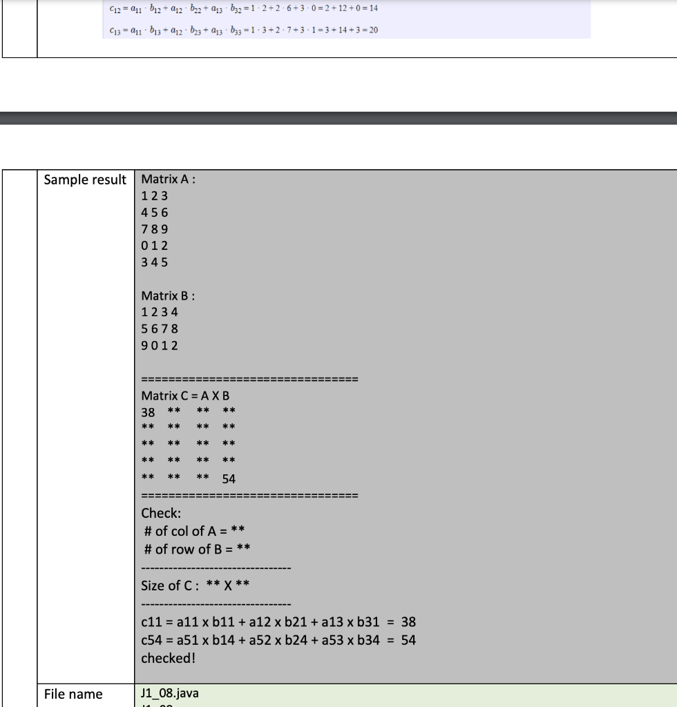 Solved Matrix multiplication: A X B= C where A, B are 5 x 3, | Chegg.com