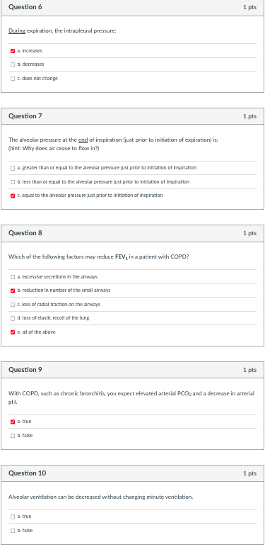 Solved During expiration, the intrapleural pressure: a | Chegg.com