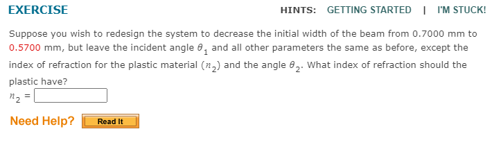 EXERCISE HINTS: GETTING STARTED I I'M STUCK! Suppose | Chegg.com