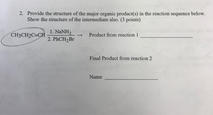 Solved Provide structure of major organic product, show | Chegg.com