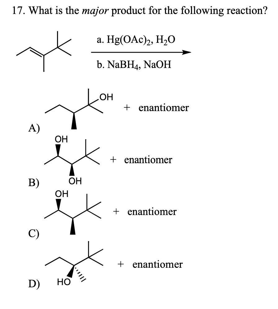 Solved 15. Treating 1-methylcyclohexene with H3O+would yield | Chegg.com