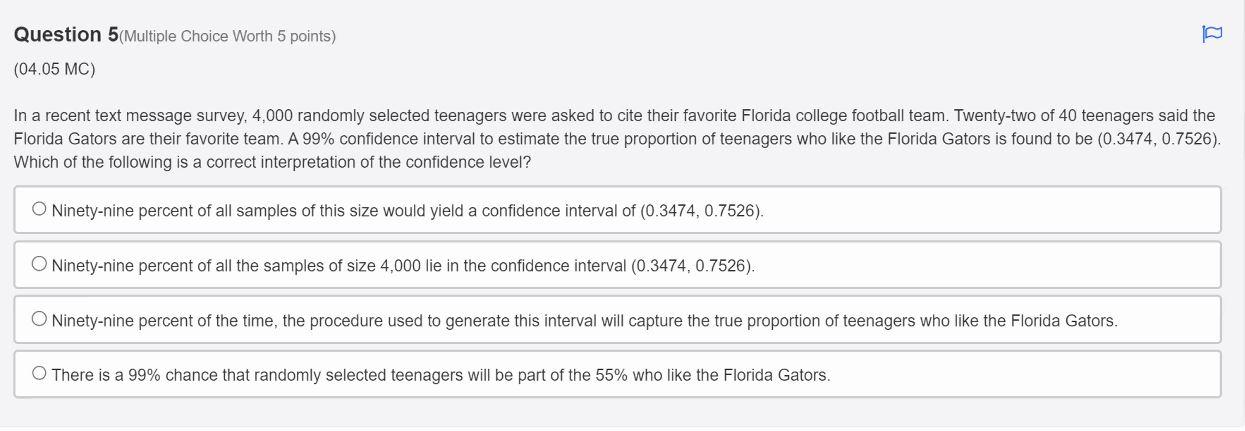 Solved Question 5 (Multiple Choice Worth 5 points) (04.05MC) | Chegg.com