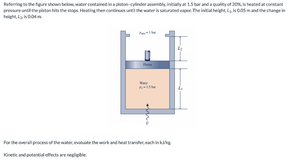 Solved Referring to the figure shown below, water contained | Chegg.com