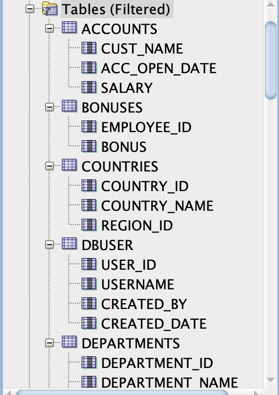 Solved Tables (Filtered) ACCOUNTS O CUST_NAME D | Chegg.com