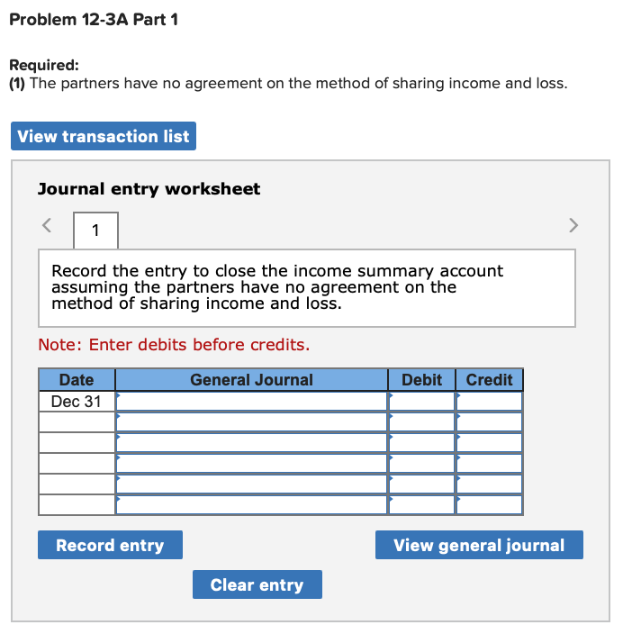 Solved Required information Problem 12-3A Allocating | Chegg.com