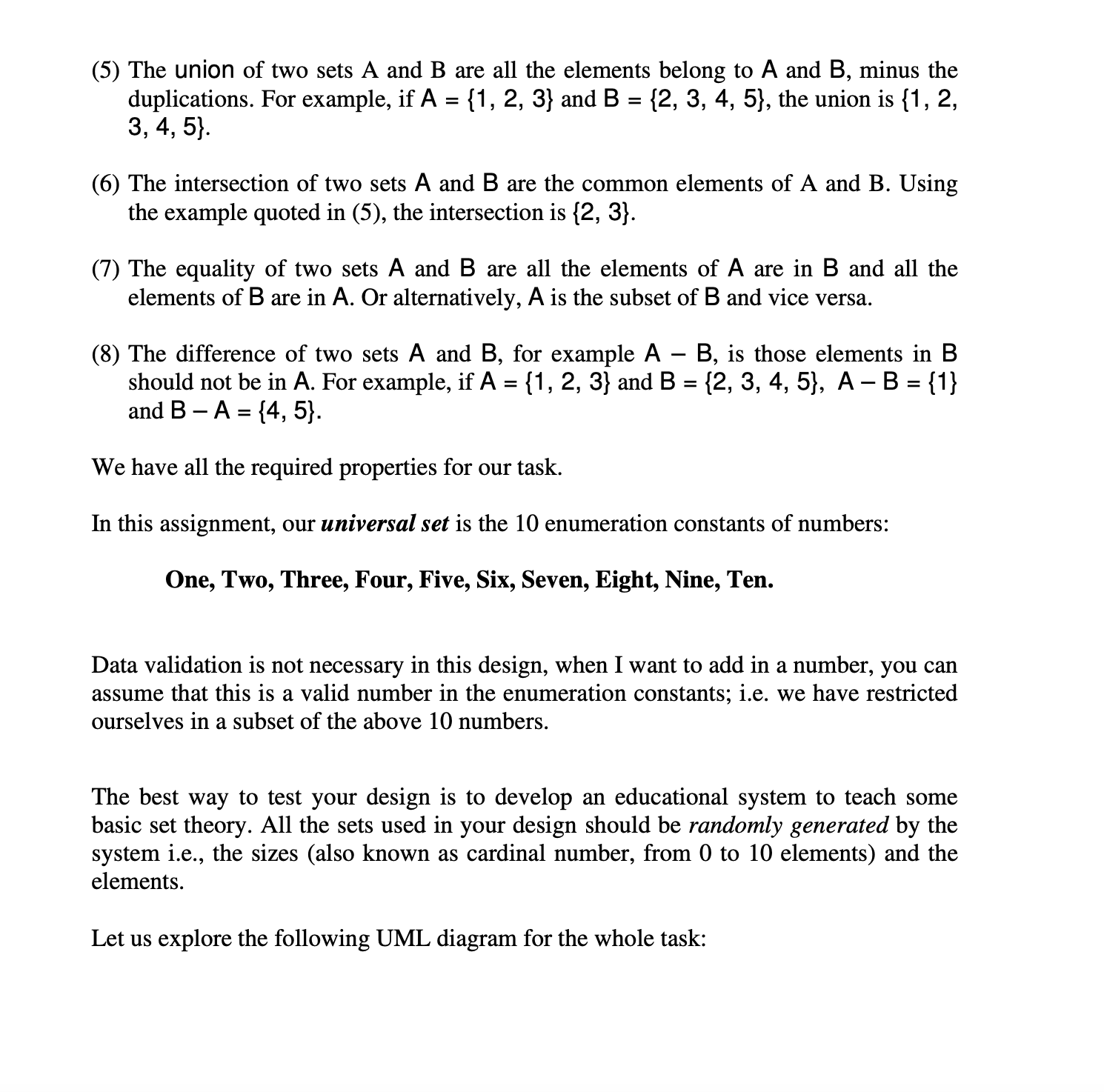Solved Let us look at each of the classes: (a) Enumeration | Chegg.com