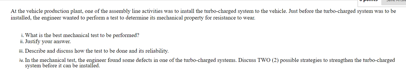 Solved At the vehicle production plant, one of the assembly | Chegg.com