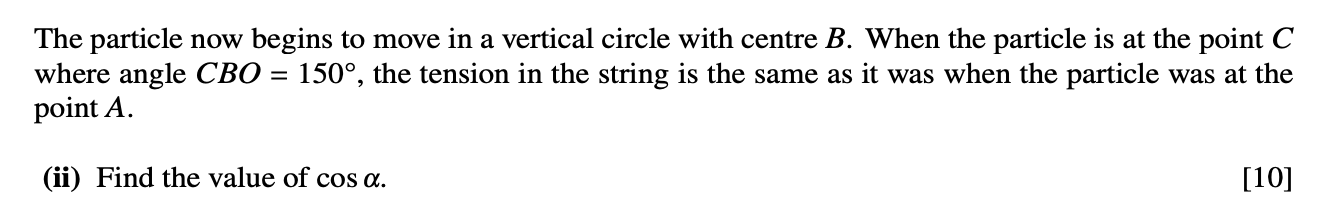 Solved A particle of mass m is attached to one end of a | Chegg.com