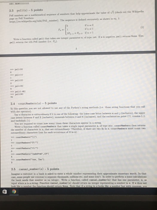 2 Part 2: A Library of Functions For this part of the | Chegg.com