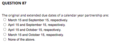 Solved QUESTION 87 The original and extended due dates of a | Chegg.com