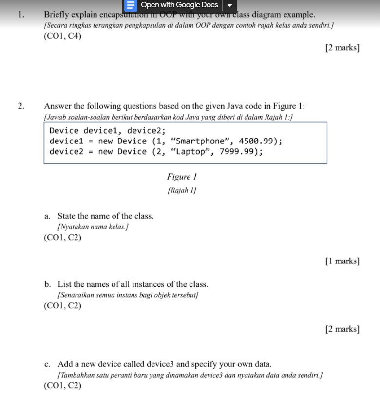 Solved 1. = Open with Google Docs Briefly explain | Chegg.com