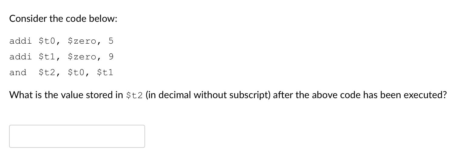 Solved Suppose the register $50 contains a value 1210. | Chegg.com