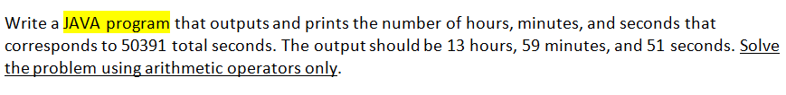 Solved Write a JAVA program that outputs and prints the | Chegg.com