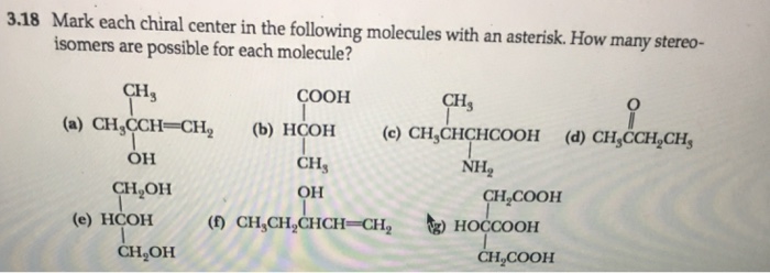Solved Mark each chiral center in the following molecules | Chegg.com