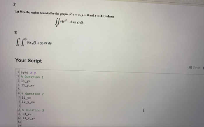 Solved Integrals of a vector valued function Given the | Chegg.com