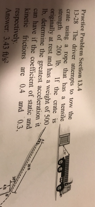 Solved Practice Problem Section 13.4 13-28 The driver | Chegg.com