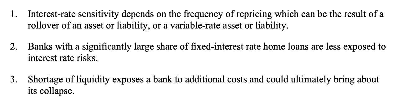 Solved 1. Interest-rate sensitivity depends on the frequency | Chegg.com