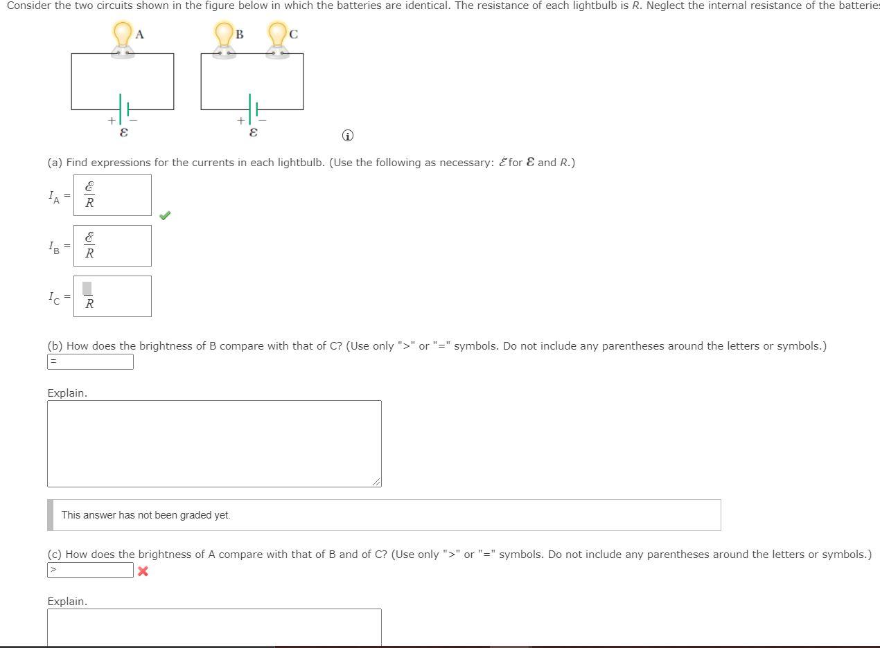 Solved Consider the two circuits shown in the figure below | Chegg.com