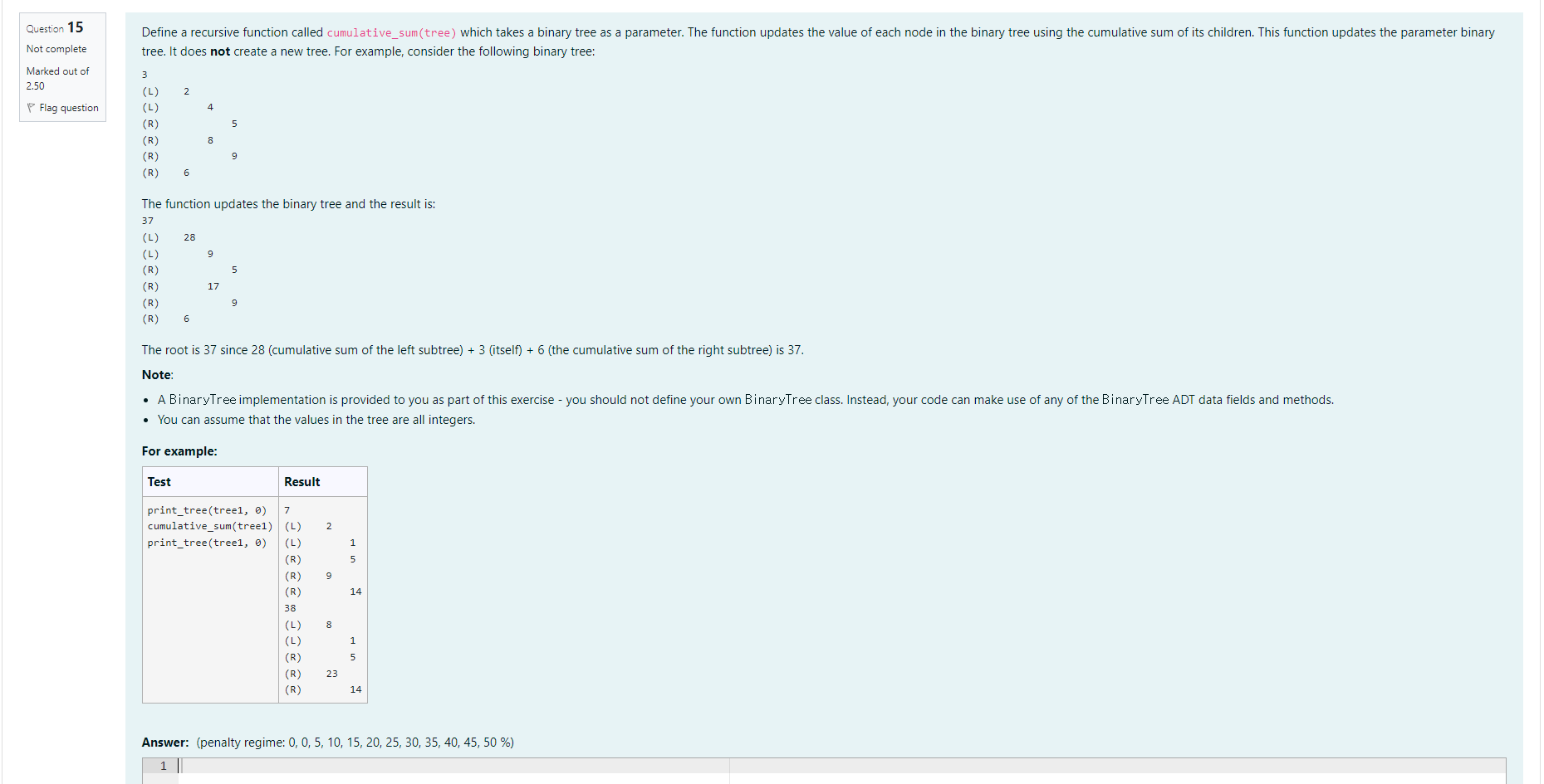 tree. It does not create a new tree. For example, | Chegg.com