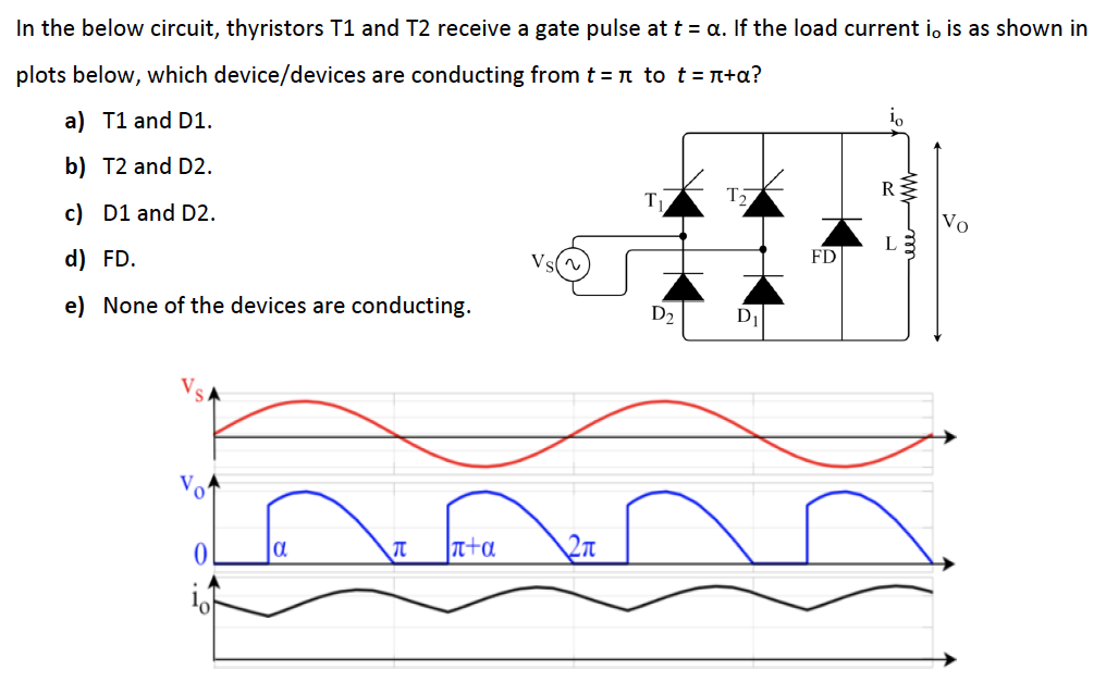 Solved In a three-phase half-wave uncontrolled rectifier, | Chegg.com