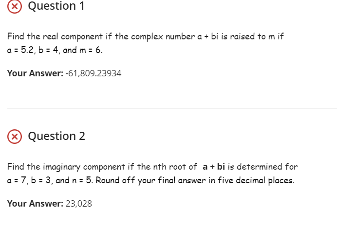 Solved ♡ Question 1 Find the real component if the complex | Chegg.com