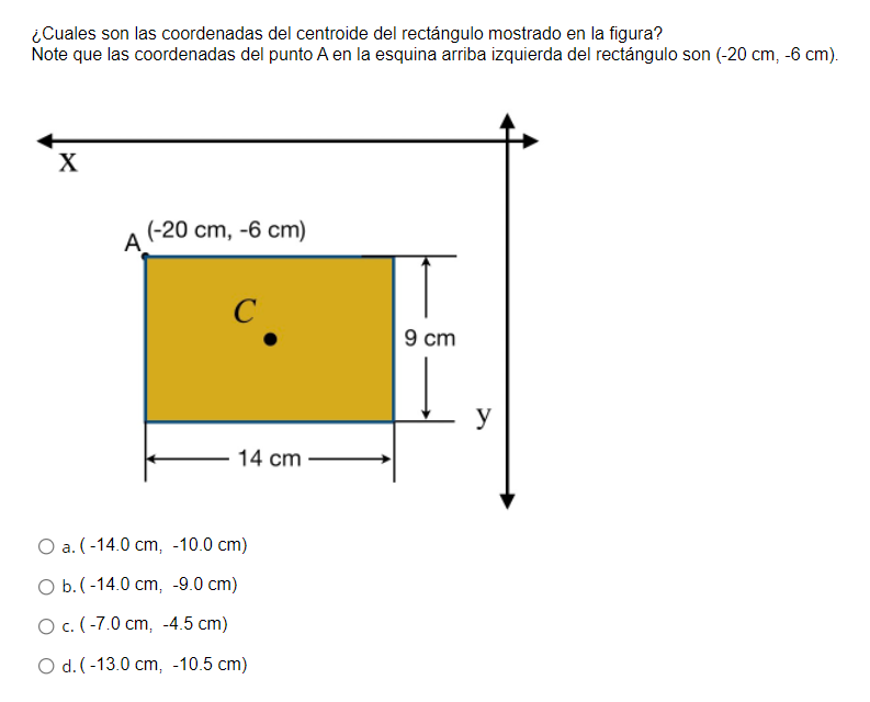Solved What are the coordinates of the centroid of the | Chegg.com