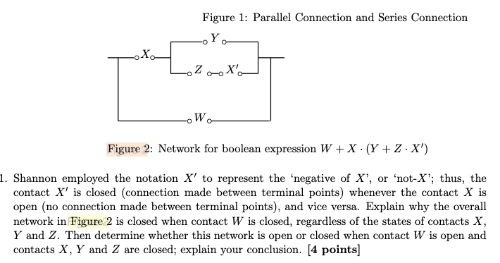 Solved Figure 1: Parallel Connection and Series Connection | Chegg.com