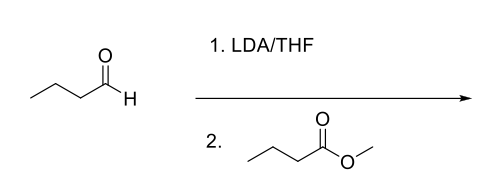 Solved 1. LDA/THF 2. | Chegg.com