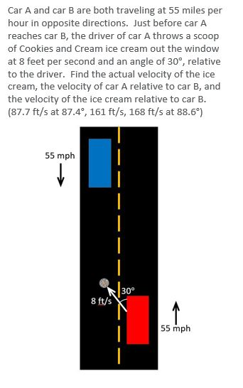 Solved Car A and car B are both traveling at 55 miles per | Chegg.com