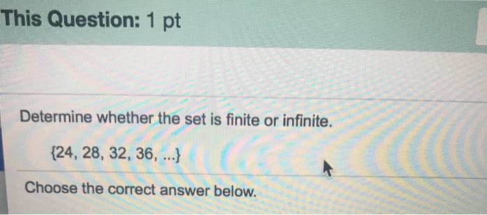 Solved This Question: 1 pt Determine whether the set is | Chegg.com