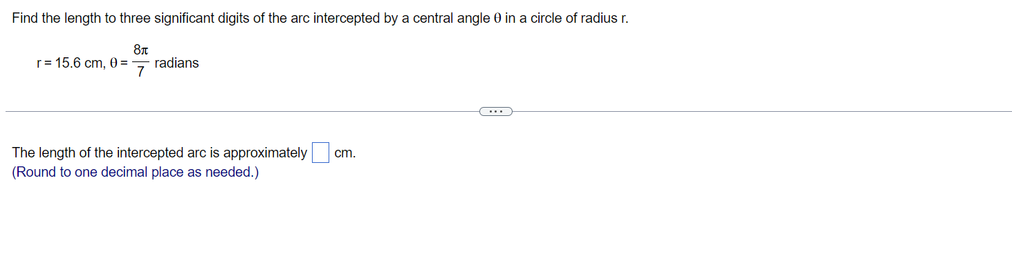 Solved Find the length to three significant digits of the | Chegg.com