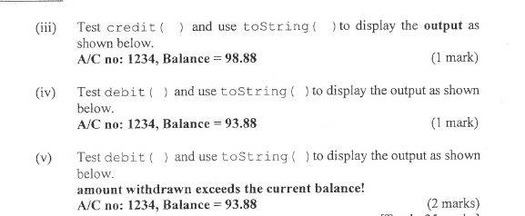 Solved A Write A Class Called Account Which Models A Bank