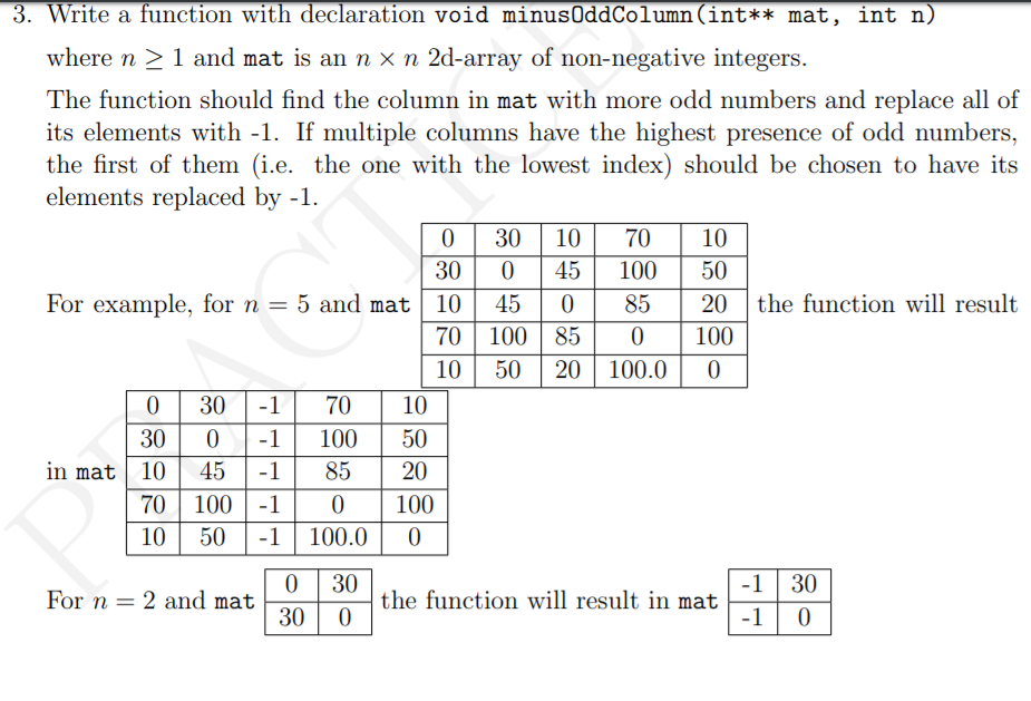Solved 3 Write A Function With Declaration Void 2983