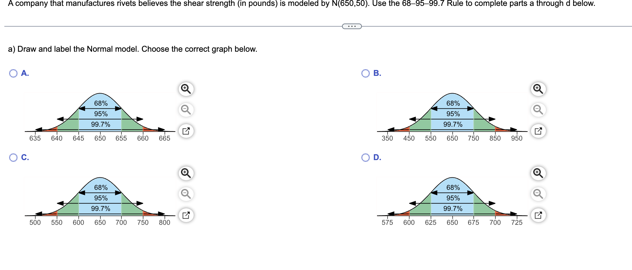 Solved a) Draw and label the Normal model. Choose the | Chegg.com