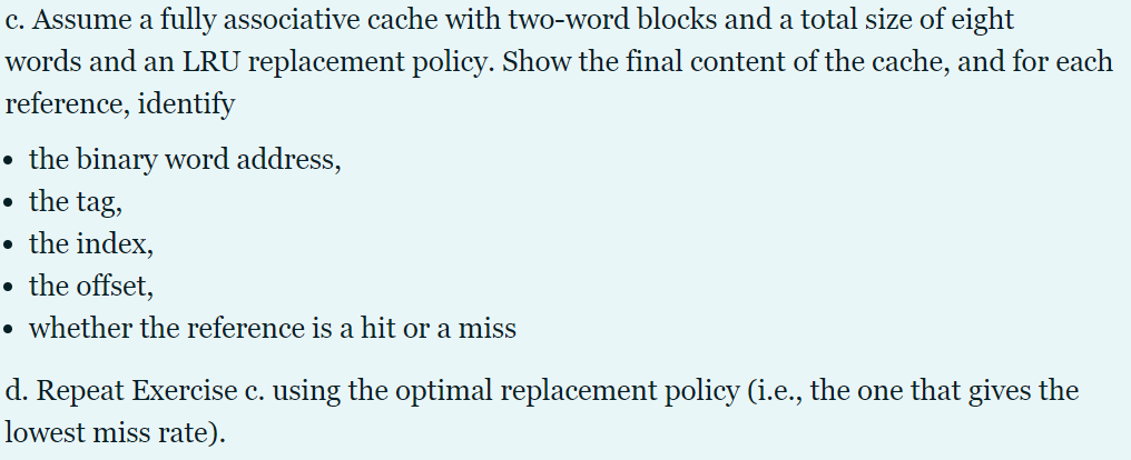 Solved 5.11 This exercise examines the effect of different | Chegg.com