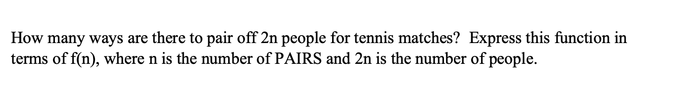 Your task is to generate a recursive formula to solve | Chegg.com