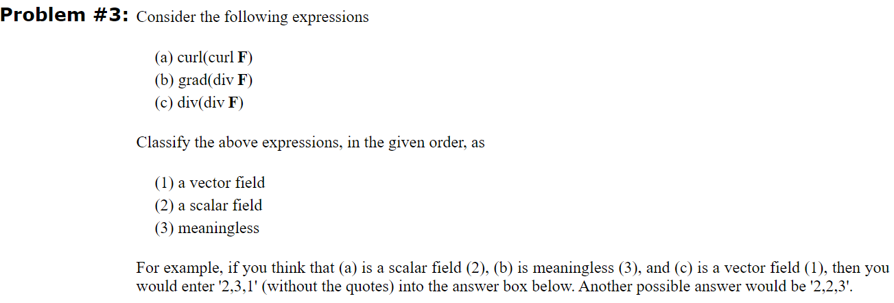 Solved \#3: Consider the following expressions (a) | Chegg.com