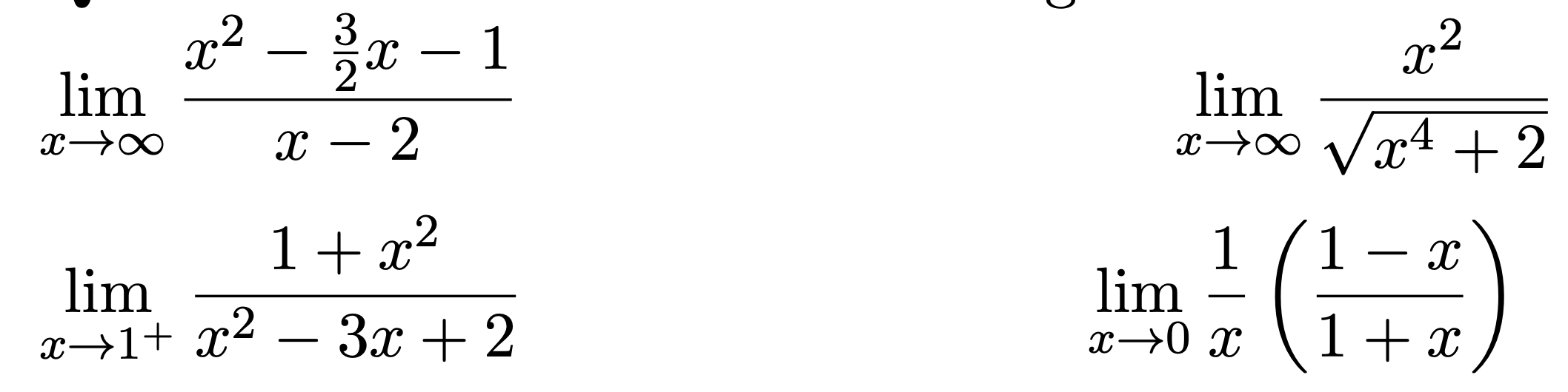 Solved x2 – 3x – 1 22 lim X-> X – 2 lim x+00 V x4 + 2 1 1 X | Chegg.com