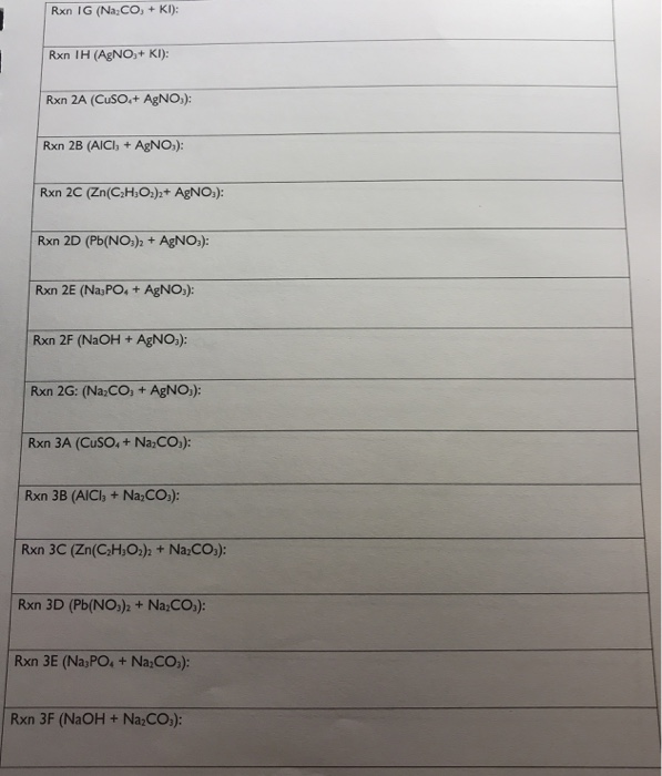 Solved 2) Rewrite the net ionic reaction on the page below. | Chegg.com