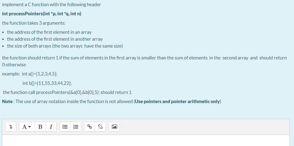 Solved implement a C function with the following header int | Chegg.com